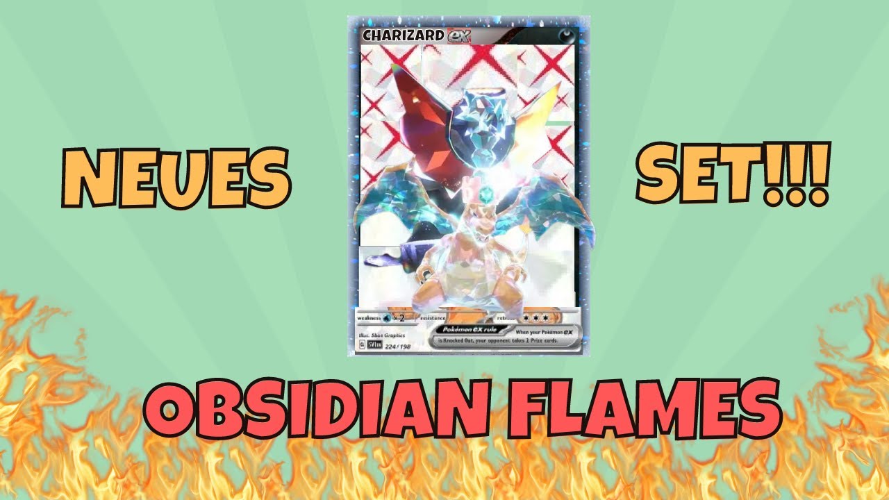 🔥Glurak eX Set angekündigt! Pokemon Obsidian Flames!🔥 - YouTube