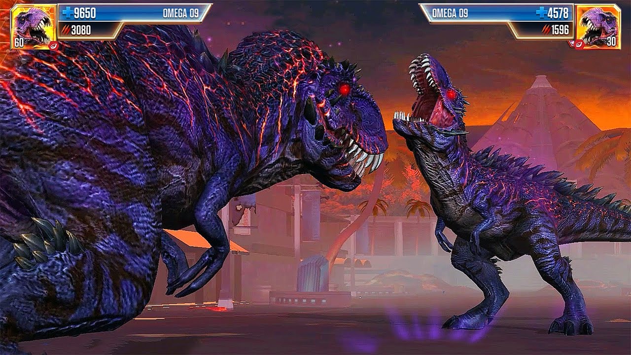 OMEGA 09 VS OMEGA 09 - BOSS BATTLE | JURASSIC WORLD THE GAME - YouTube