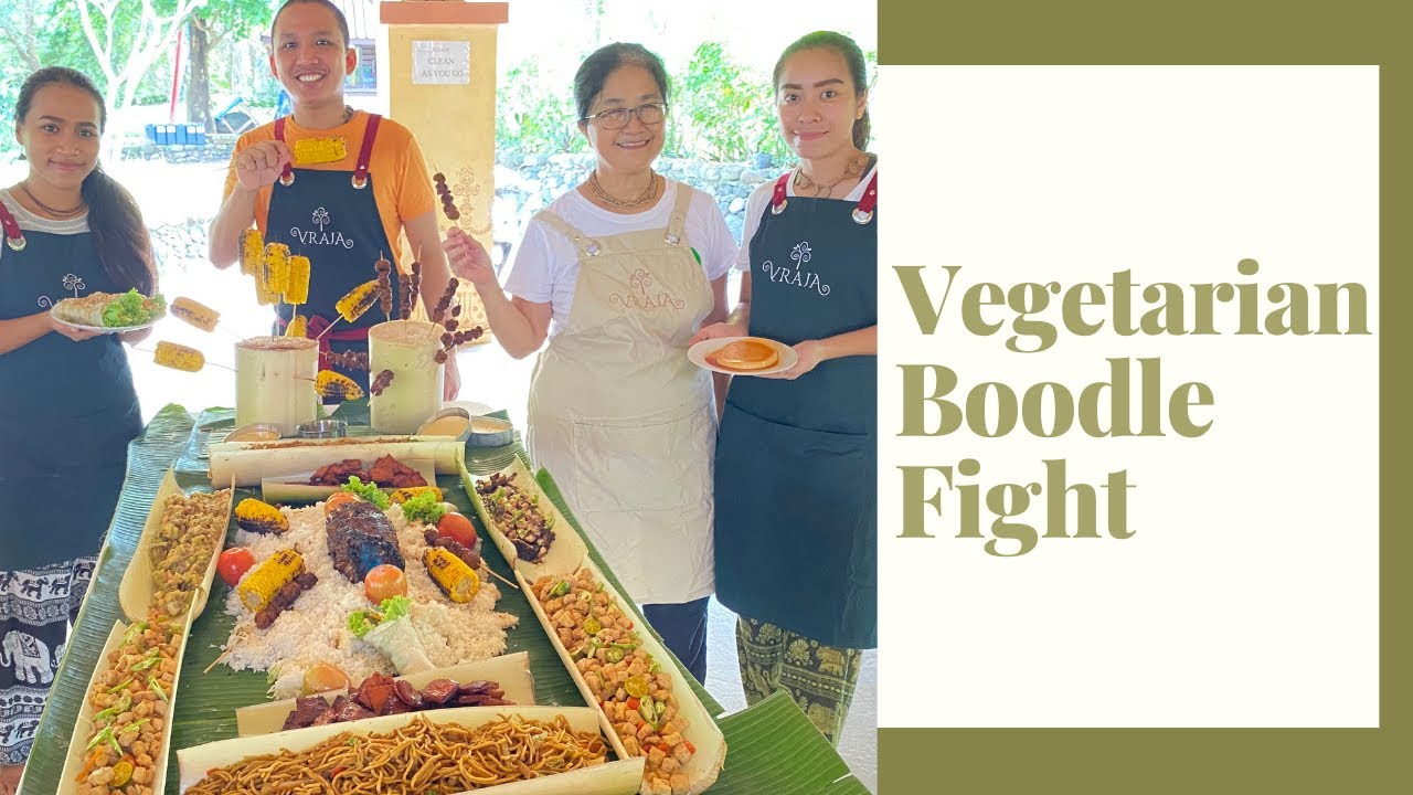 Vegetarian Boodle Fight - YouTube