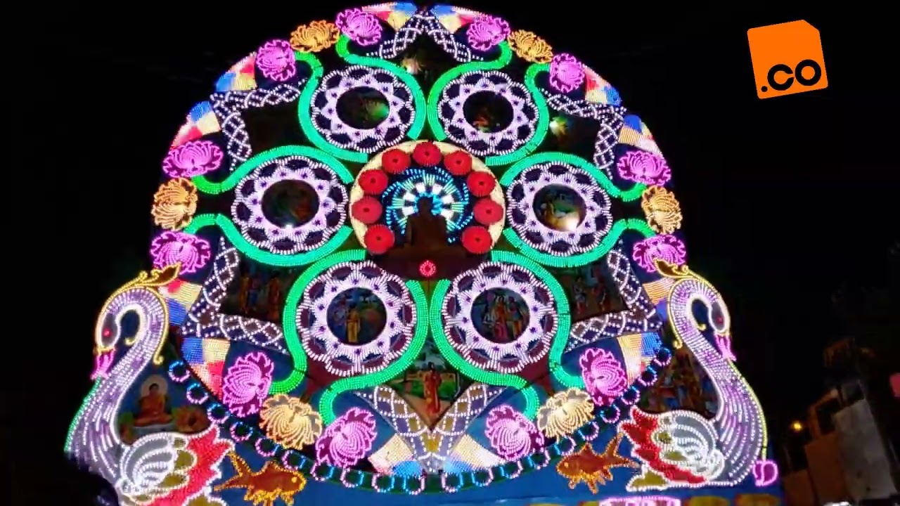 Grandpass kosgashandiya Vesak Thorana ~ Grandpass Pandals that light up ...