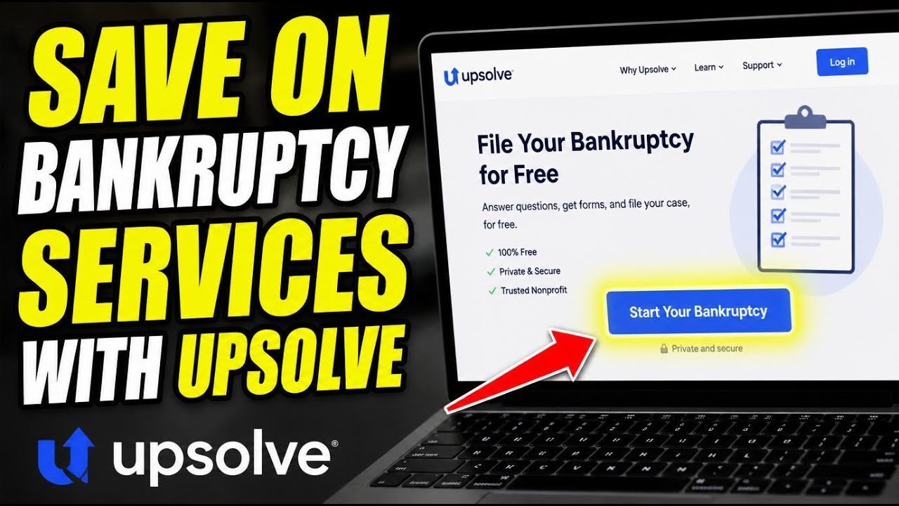 How to Save on Bankruptcy Services with Upsolve - Easy Tutorial - YouTube