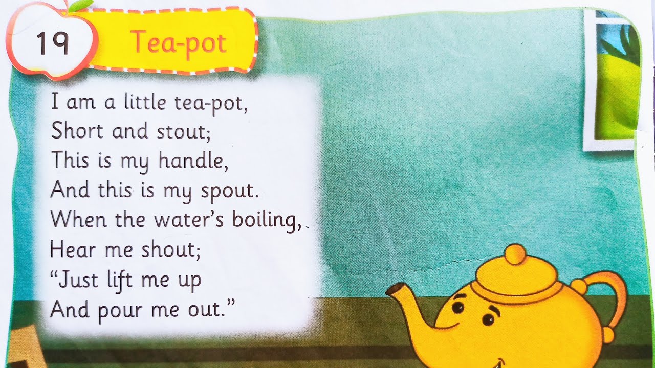 Tea-pot | PreSchool Rhymes | Songs | Kids Rhymes | Explained in Hindi ...