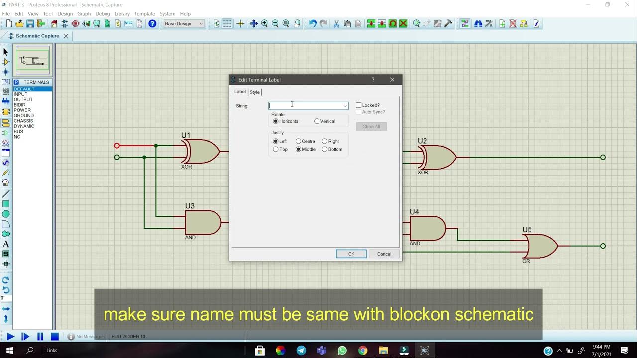 HOW TO FULL ADDER CIRCUIT- using subcircuit mode - YouTube