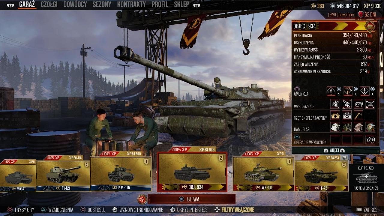World of Tanks (PS5) : ,,Zimna Wojna'' 2 Era : Obj. 934 :) / Omówienie ...