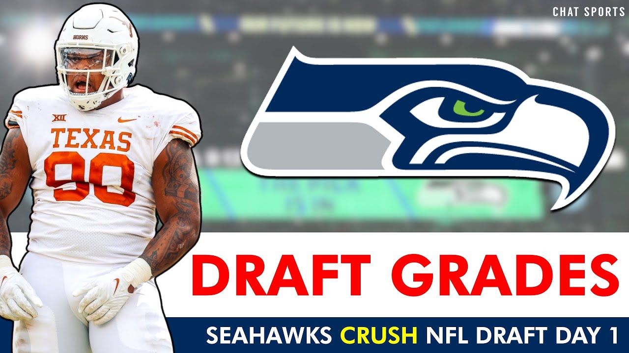 Seattle Seahawks Draft Grades Ft. Byron Murphy II | 2024 NFL Draft Day ...