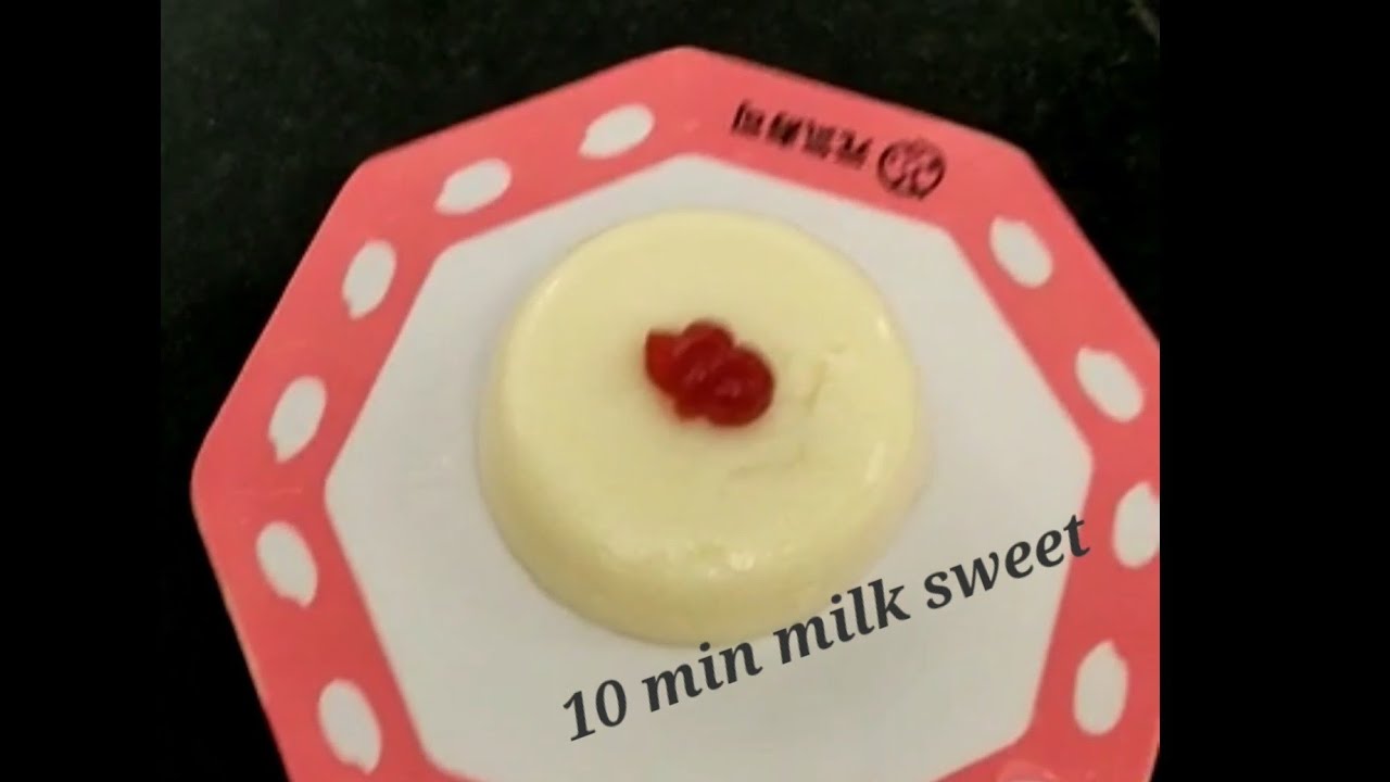 10 min milk sweet recipe/பத்தே நிமிடத்தில் பாலில் ஒரு இனிப்பு செய்யலாம் ...