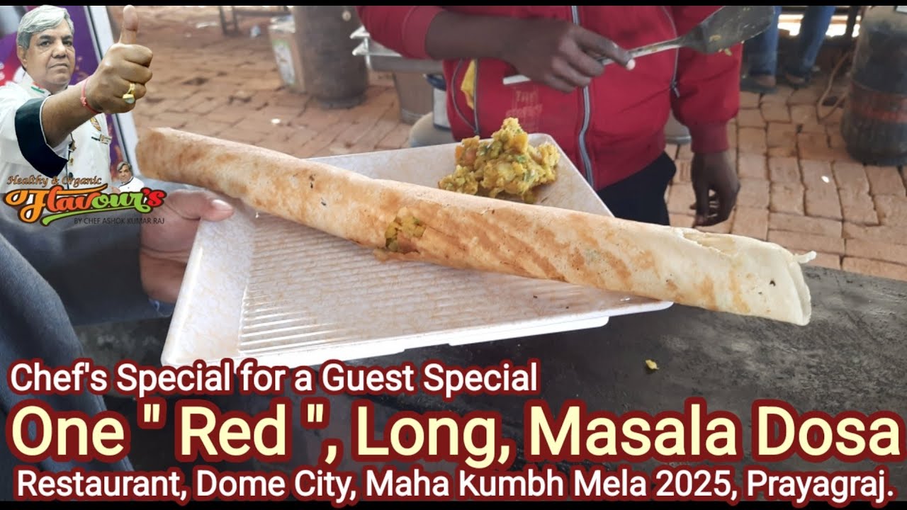 One " Red ", Long, Masala Dosa @ Chef's Special for a Guest Special ...