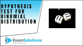Hypothesis Tests - Binomial Distribution - YouTube