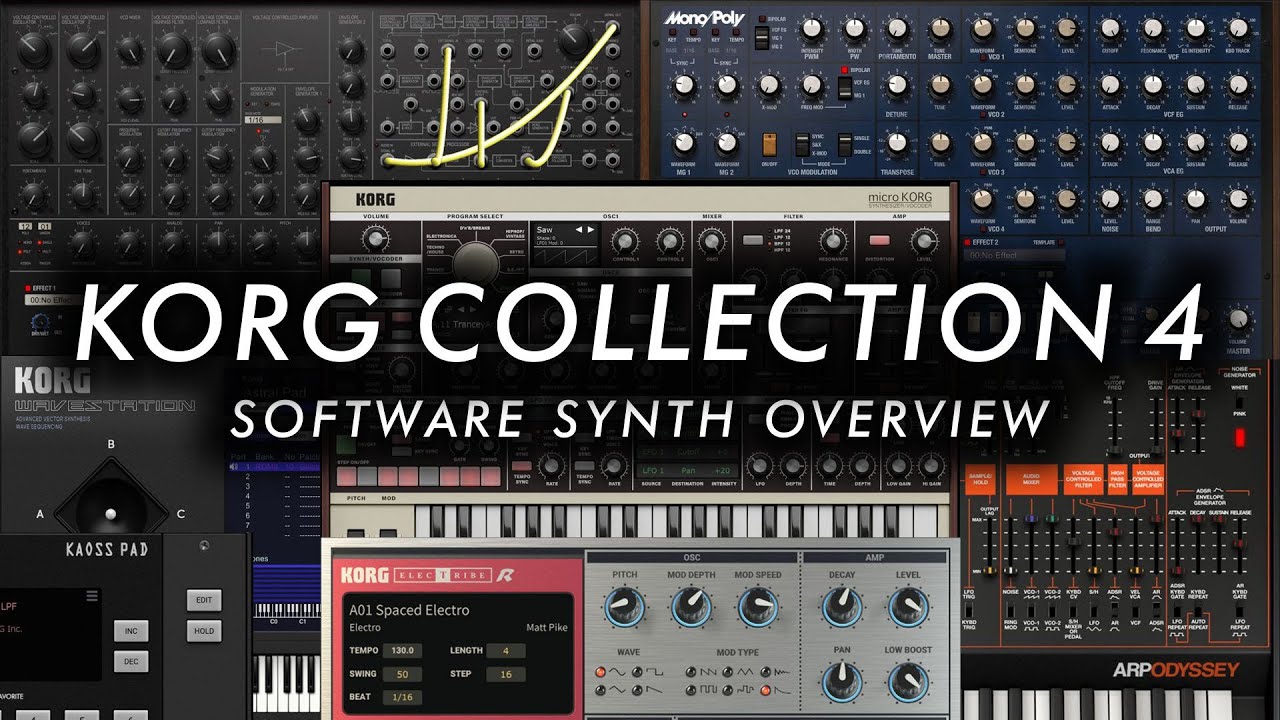 Korg Collection 4 (quick overview of synthesizers) - YouTube
