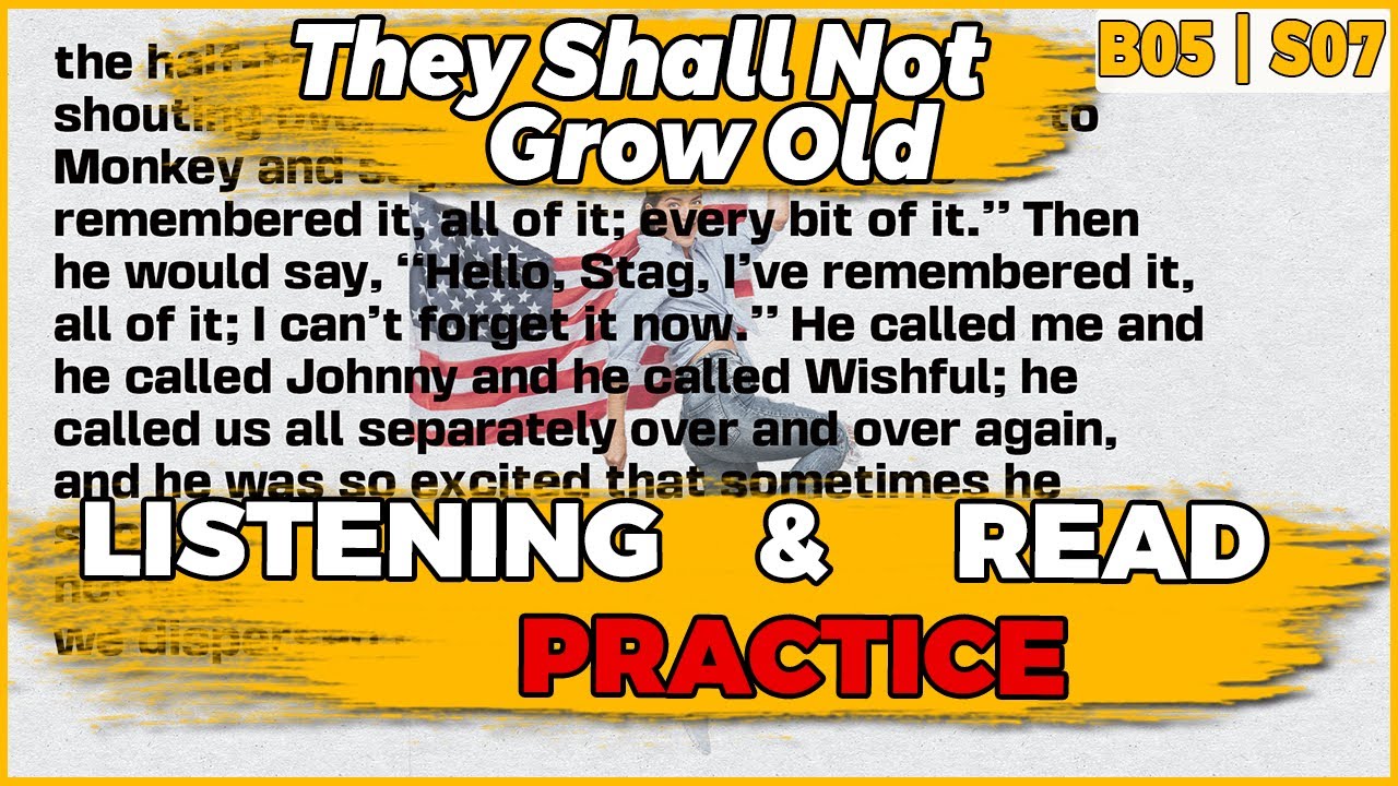 Learn English through story ⭐ Level 1 - They Shall Not Grow Old ...