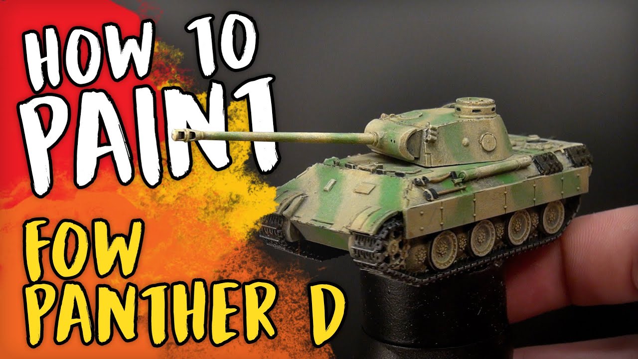 World War 2 German Panther D Painting Tutorial (Eastern Front) | Flames ...