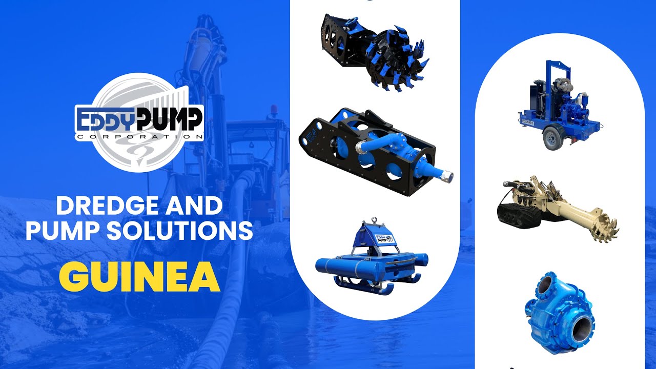 EDDY Pump - Guinea - Dredge and Pump Solutions - YouTube