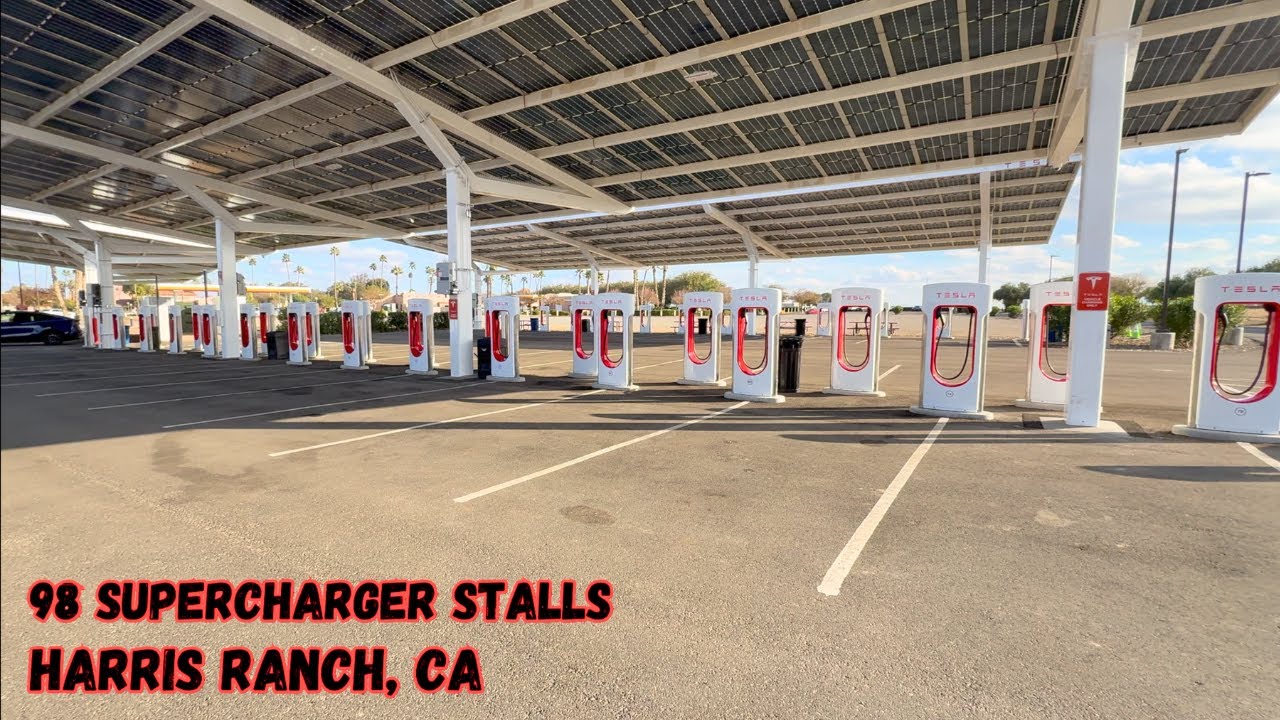 World's Biggest Tesla SuperCharger! ⚡🔌 - YouTube