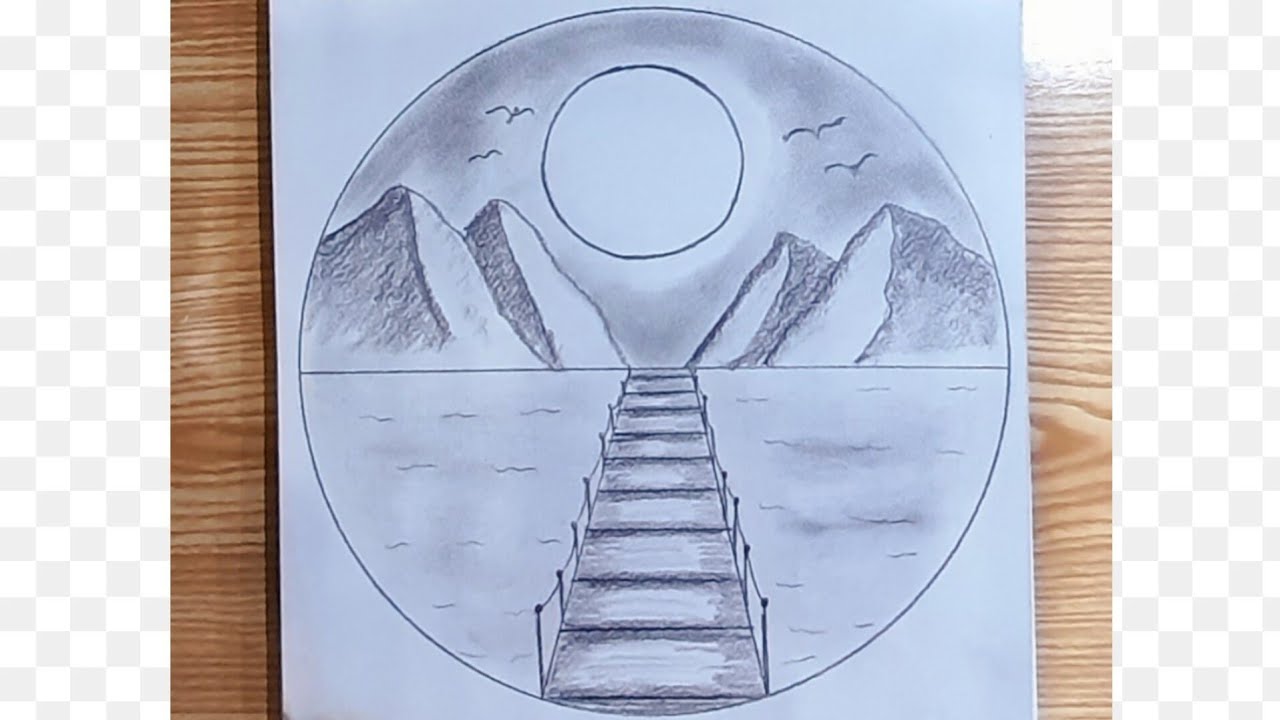 How to draw Landscape |EASY DRAWING FOR BEGINNERS |Tutorial # ...