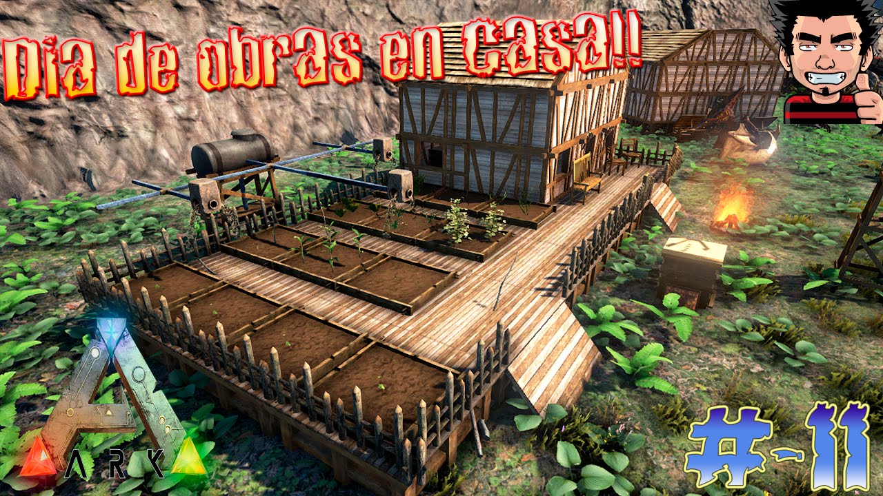 ARK Survival Evolved Primitivo ampliamos nuestra casa | tenemos huerto ...