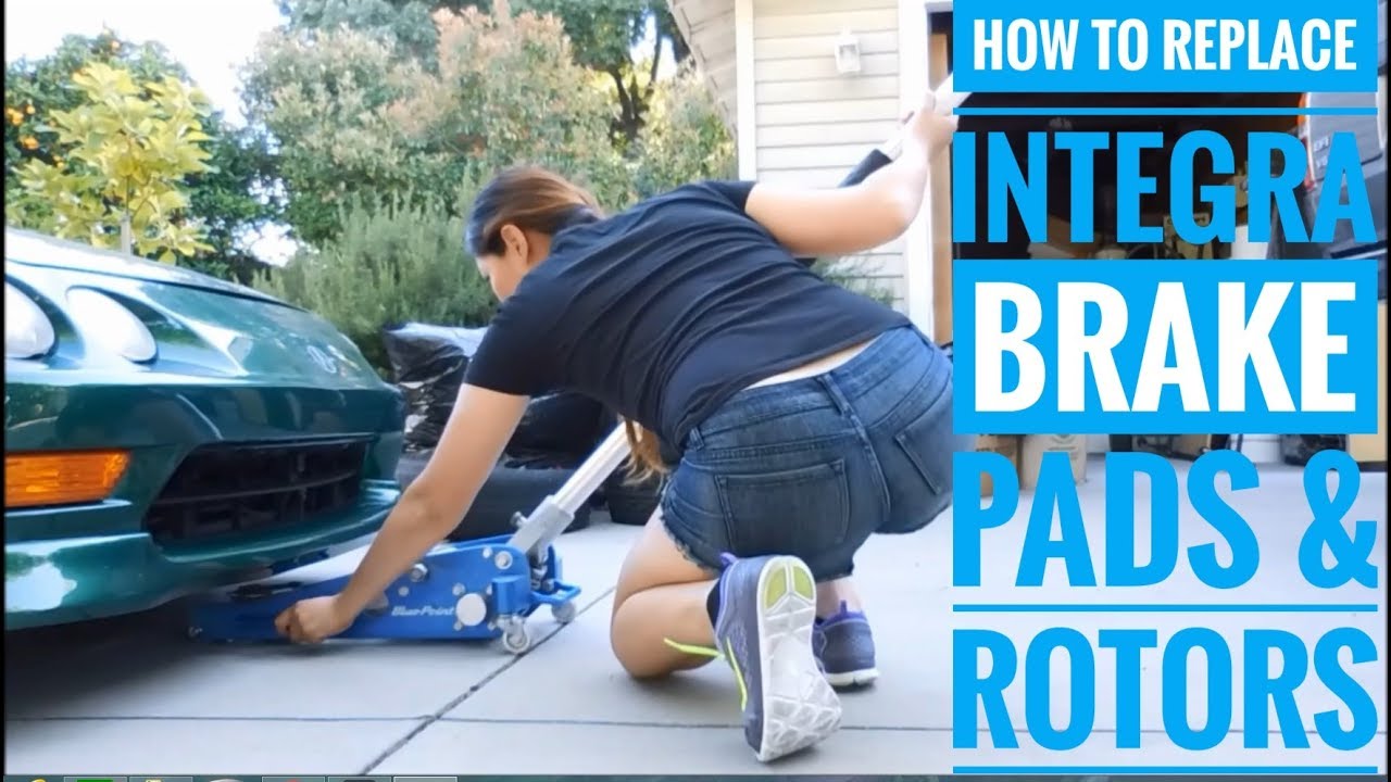 How to Replace Integra Brake Pads and Rotors (VLOG 10) - YouTube
