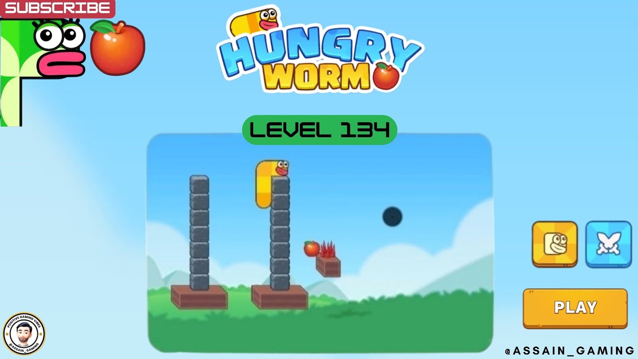 Hungry Worm Greedy Worm Level 134 - YouTube