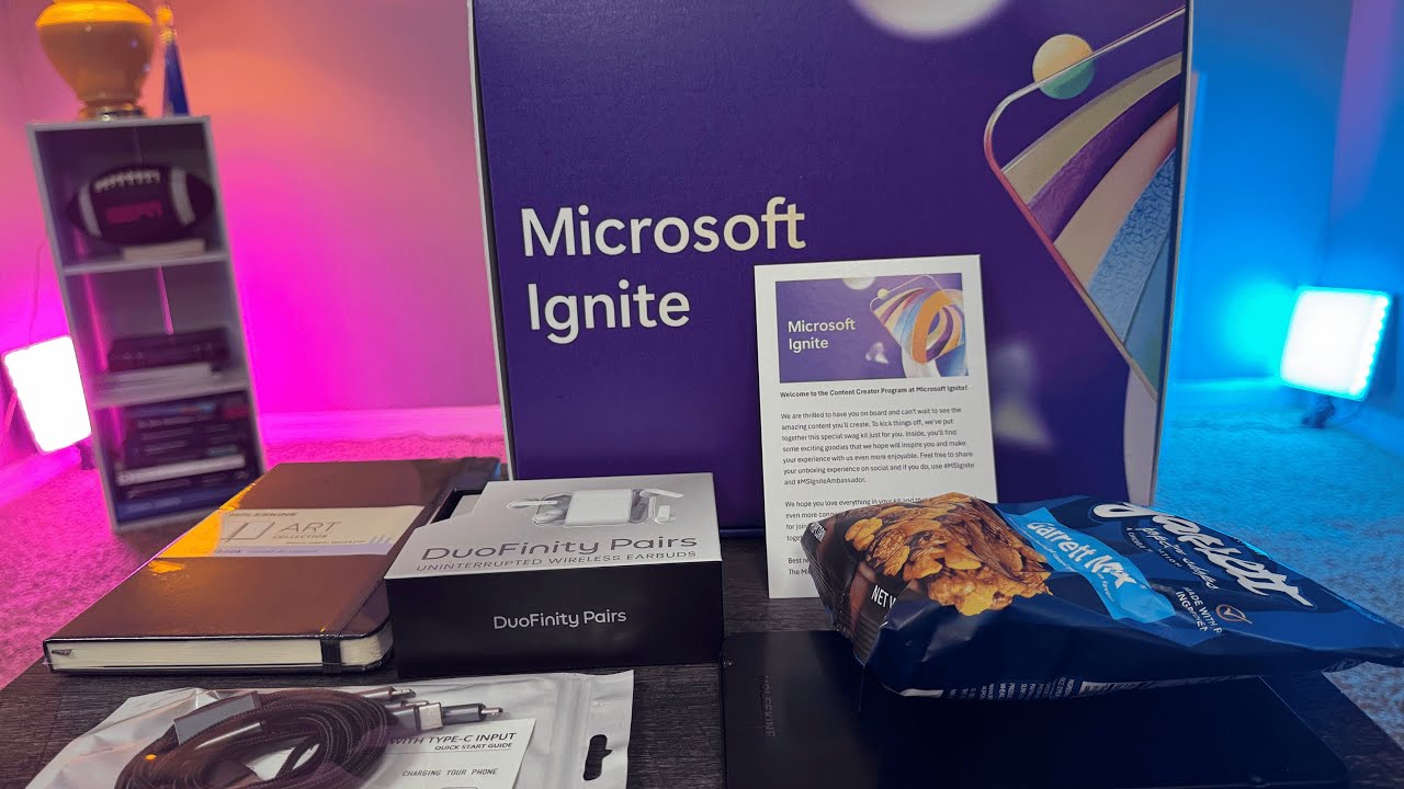 Unboxing My Microsoft Ignite Creator Ambassador Swag Box - YouTube