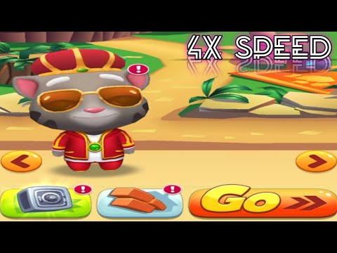 4X fast Talking Tom and Tom friends | Talking Tom Gold Run - Tom king👑 ...