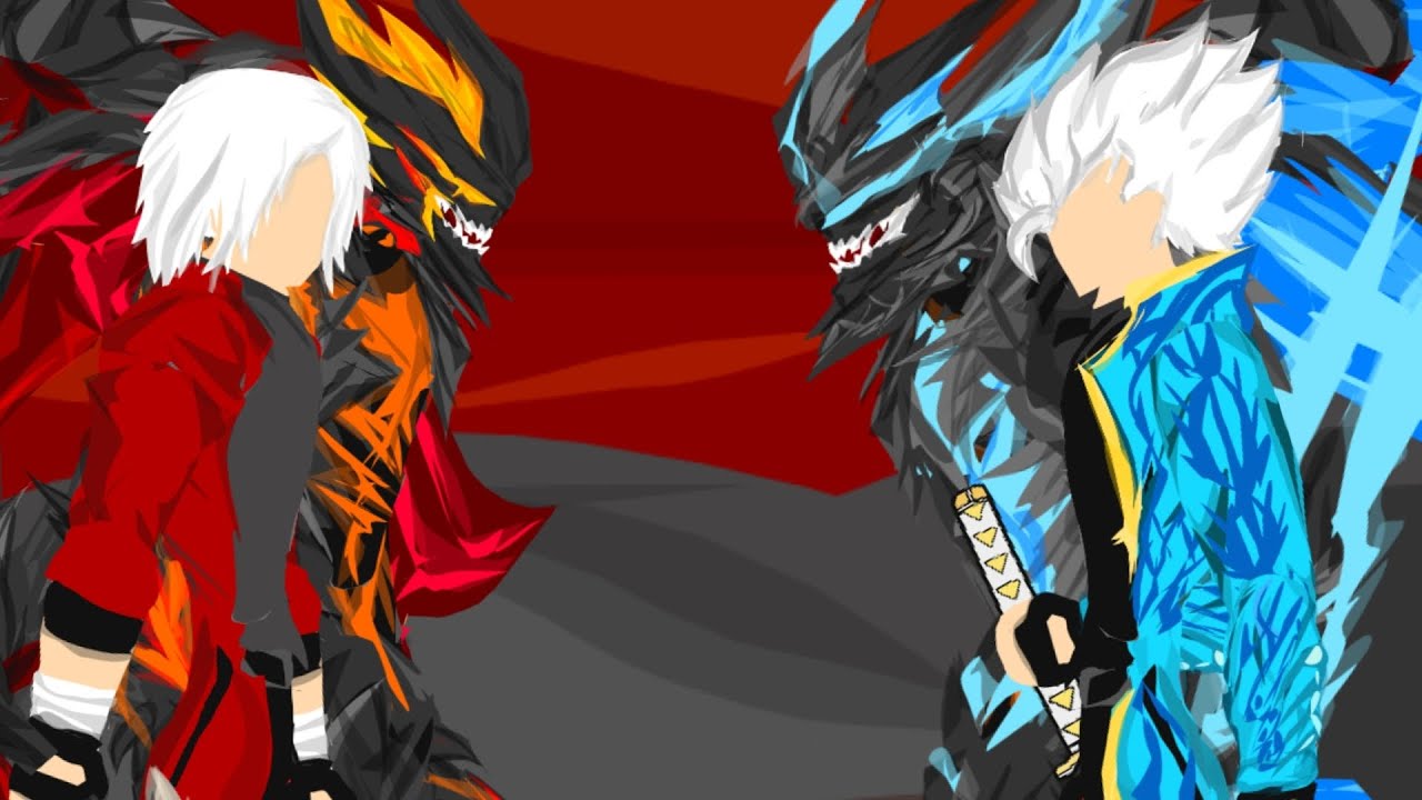 [Dc2] DMC 5 Dante vs Vergil Animation - YouTube