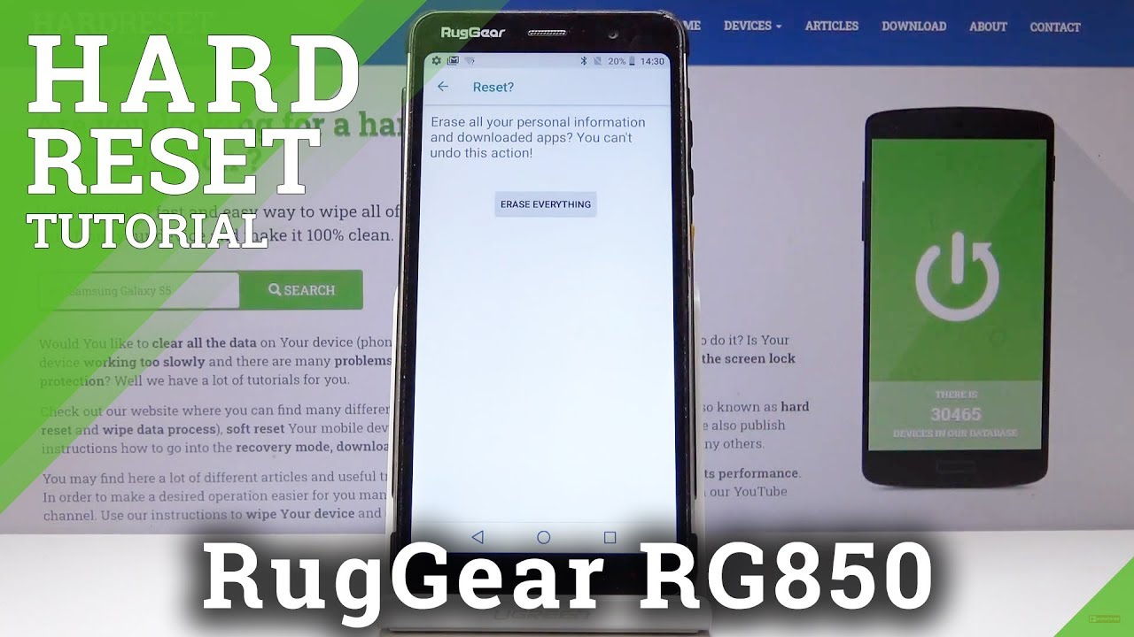 How to Factory Reset RUGGEAR RG850 – Delete All Content & Settings ...
