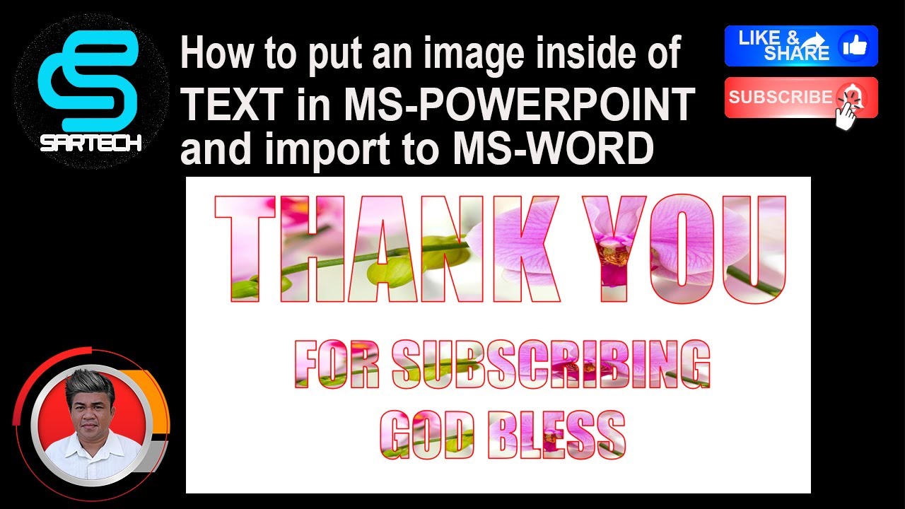 HOW TO PUT AN IMAGE INSIDE OF TEXT IN MS POWERPOINT And Import To MS HOW TO PUT AN IMAGE INSIDE OF TEXT IN MS POWERPOINT And Import To MS