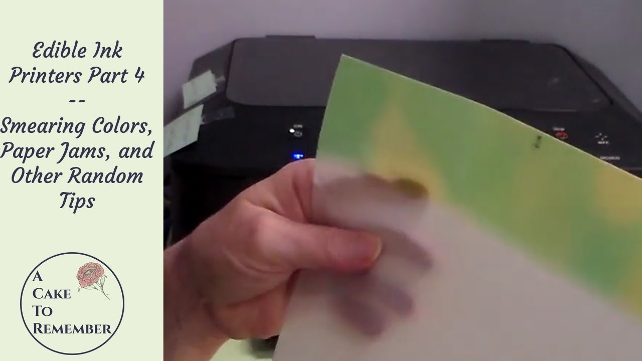 Edible Ink Printers part 4 Smearing color, paper jams, and some random ...