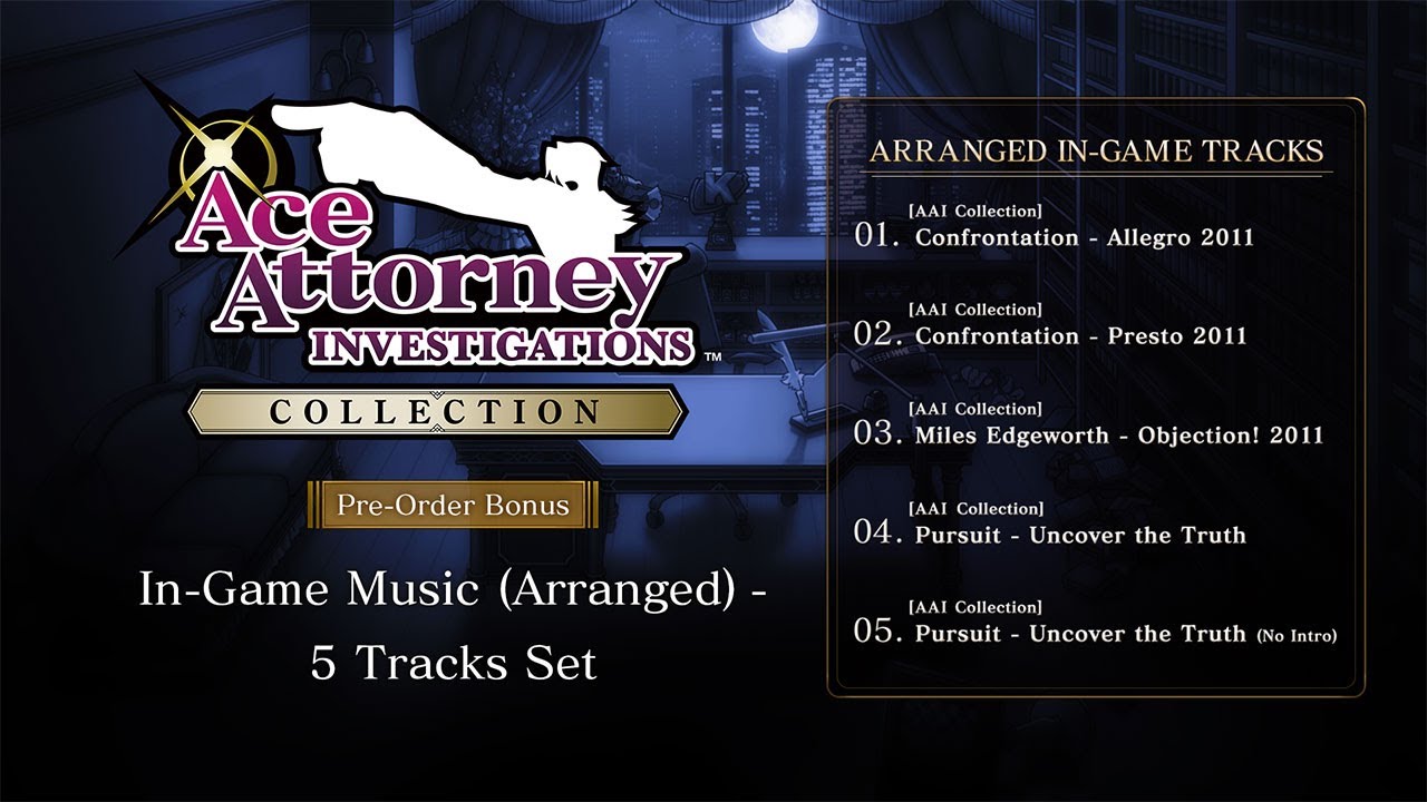 Ace Attorney Investigations Collection - Pre-order Bonus Preview Medley - YouTube