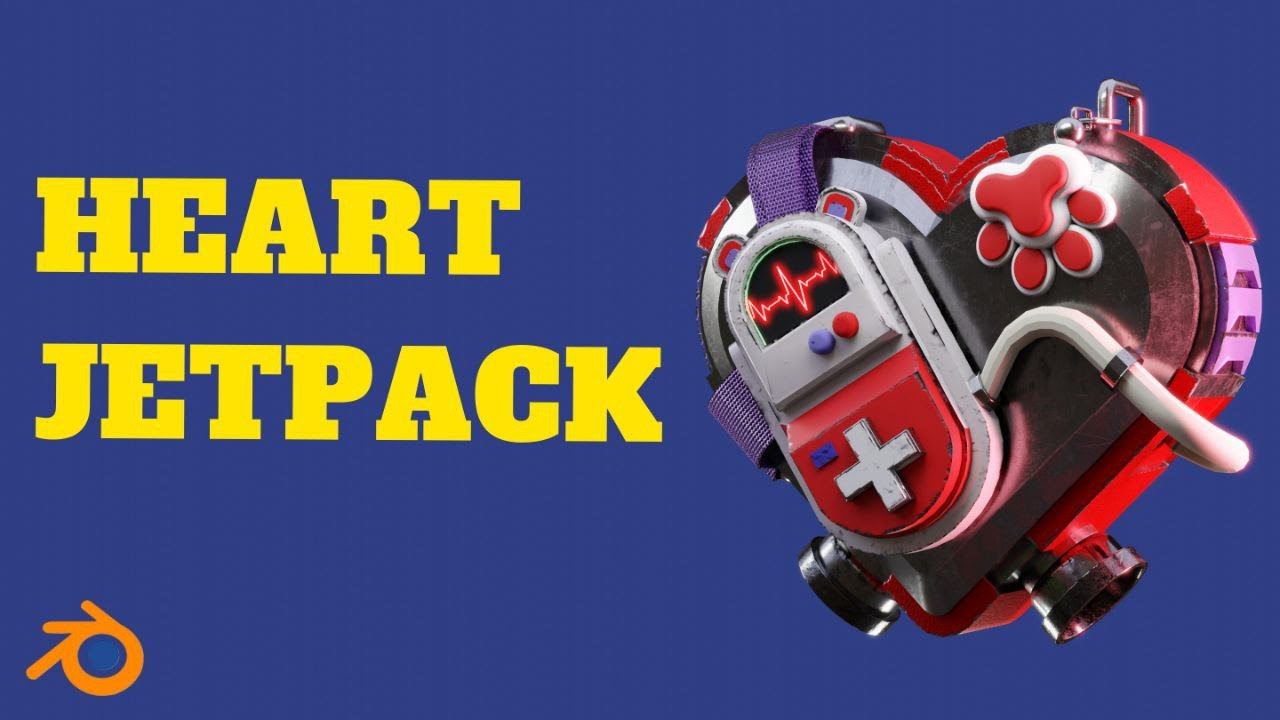 Make a 3D Heart Jetpack in Blender Tutorial - YouTube