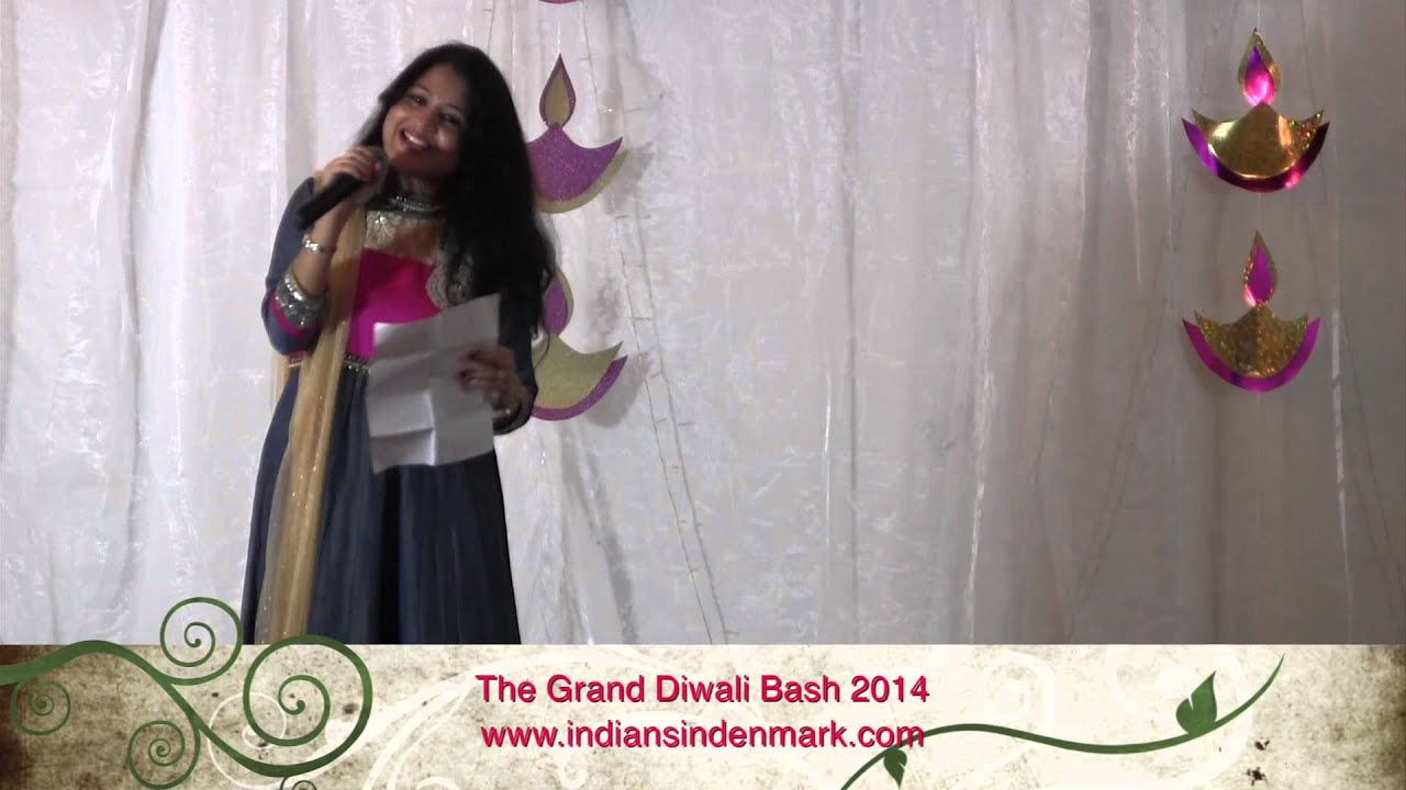 Indians In Denmark-Diwali Bash 2014 : Welcome song by Deepshikha Daga ...