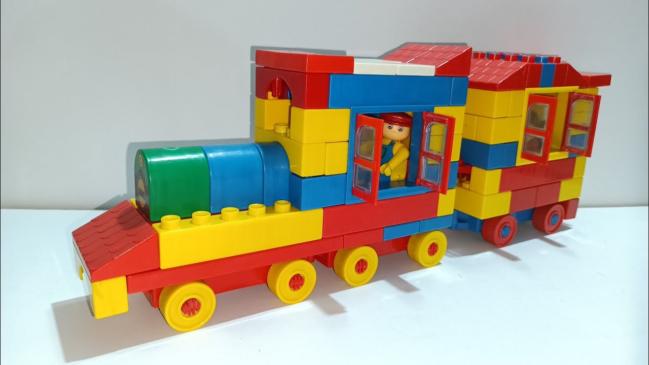 Simple block Train 🚂 / Block craft verse - YouTube