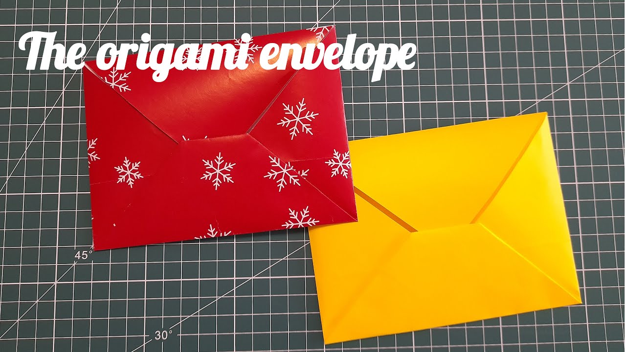 How to Make an Origami Envelope (with Glue) - Easy Paper Folding - YouTube