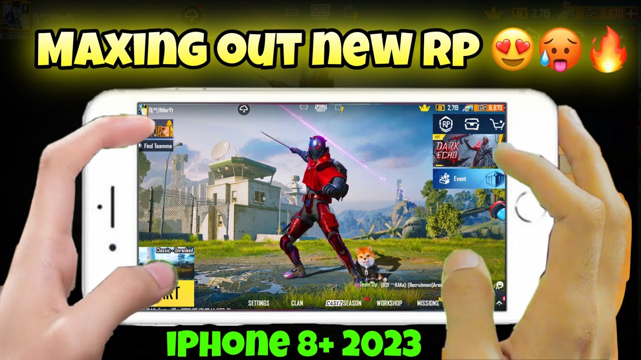 New RP 😍🔥 iPhone 8 Plus Aggresive Gameplay | PUBG MOBILE 2023 - YouTube