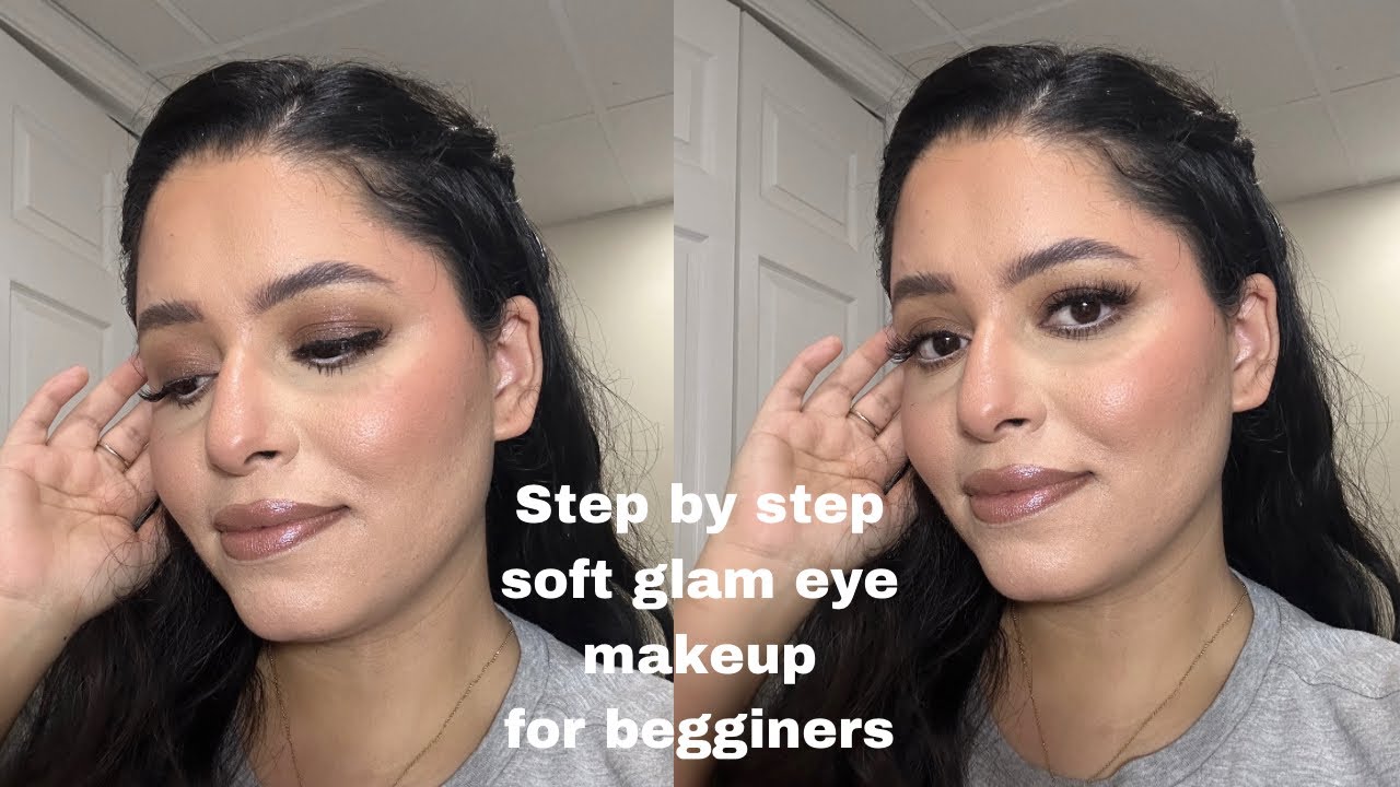 How to do soft glam eyes step by step for begginners. - YouTube