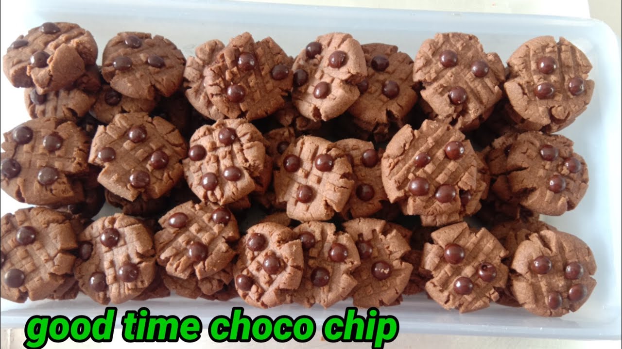 Membuat kue kering good time choco chip untuk menyambut natal dan Tahun ...