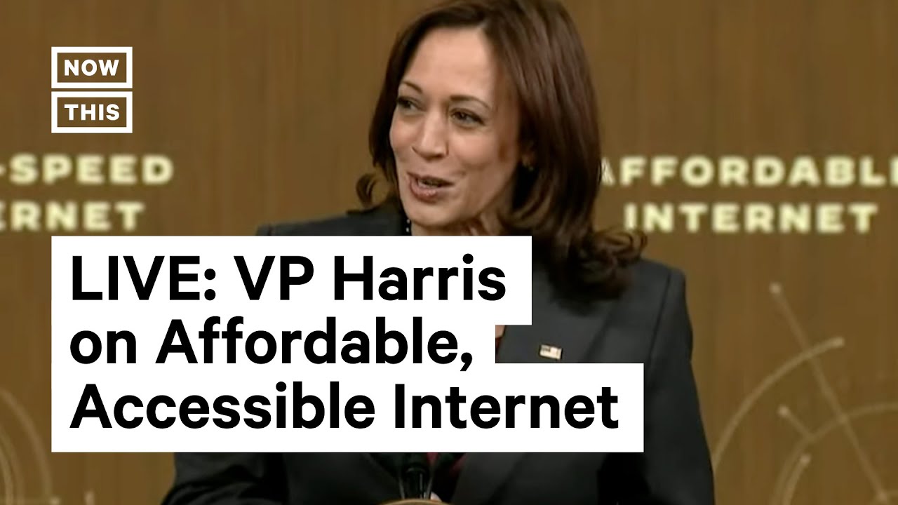 VP Harris Speaks About Accessible High-Speed Internet I LIVE - YouTube