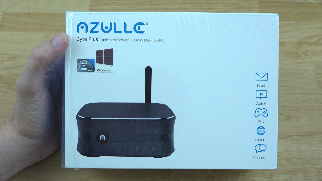 Azulle Byte Plus Fanless Mini Desktop PC - YouTube