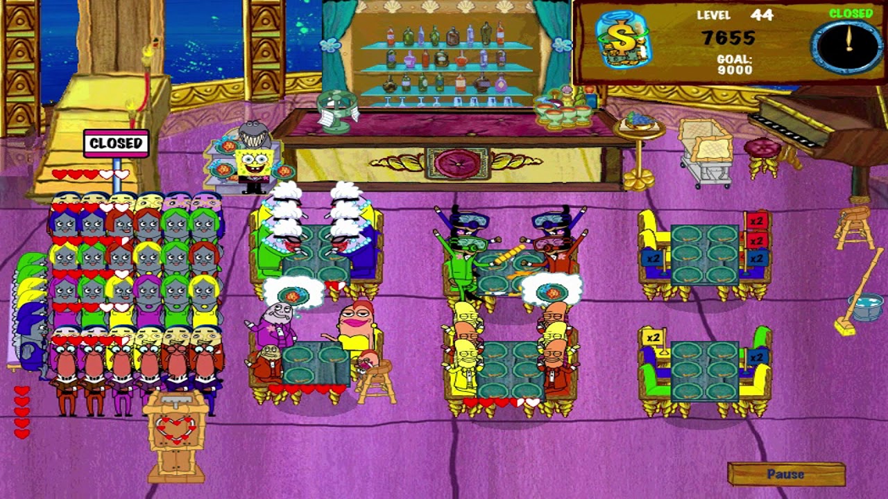 SpongeBob Diner Dash 2: Two Times the Trouble - Level #44 - Delicious ...