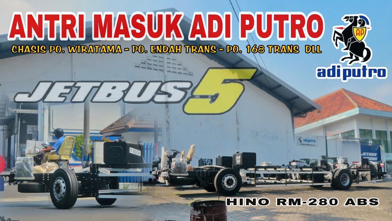 BANYAK CHASIS DATANG‼️PESANAN JETBUS 5 MEMBELUDAK DI KAROSERI ADI PUTRO ...