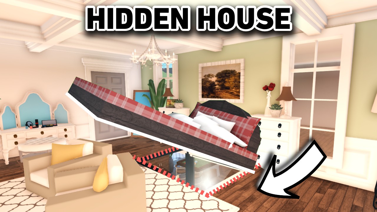 BUILDING A HIDDEN HOUSE IN BLOXBURG - YouTube