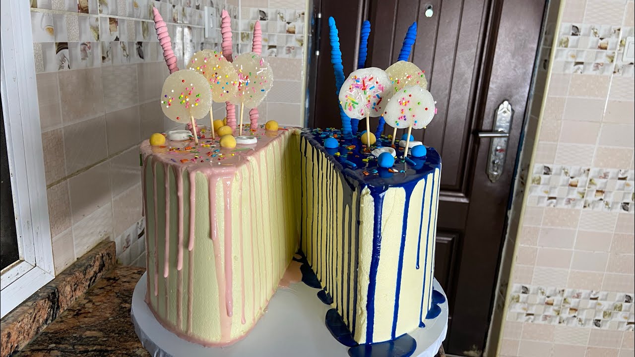 Easy twin Cake tutorial. “Decorate like a Pro” - YouTube