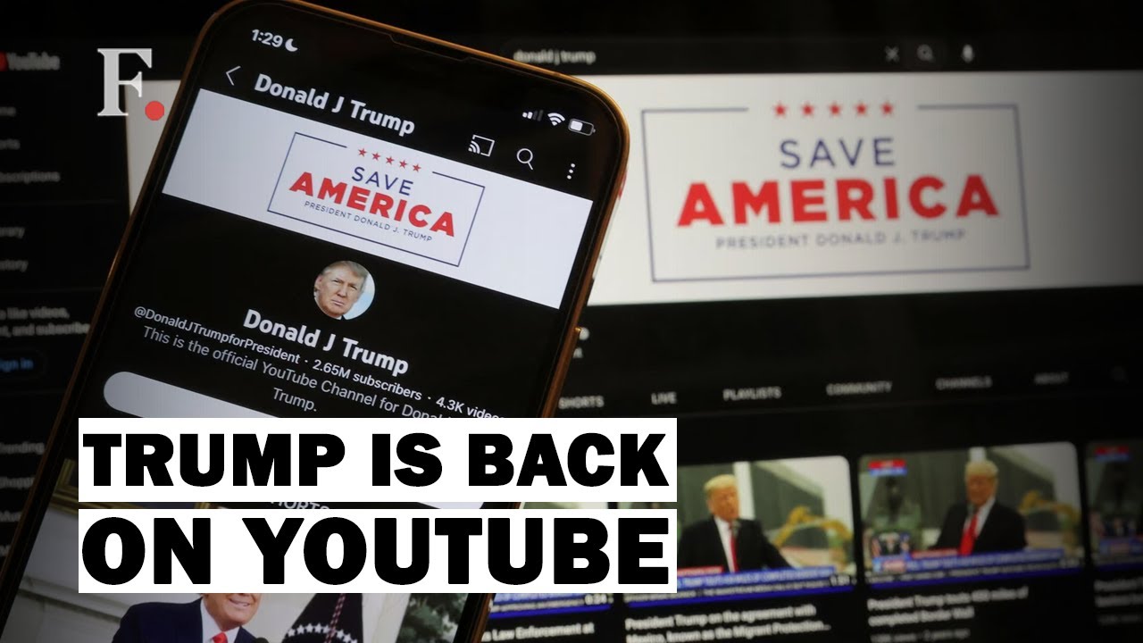 YouTube Reinstates Trump's Account After Over 2-Year Suspension - YouTube