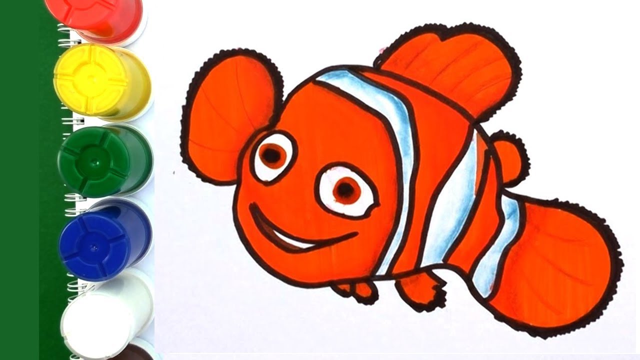 Dibujando y Coloreando a Nemo - YouTube