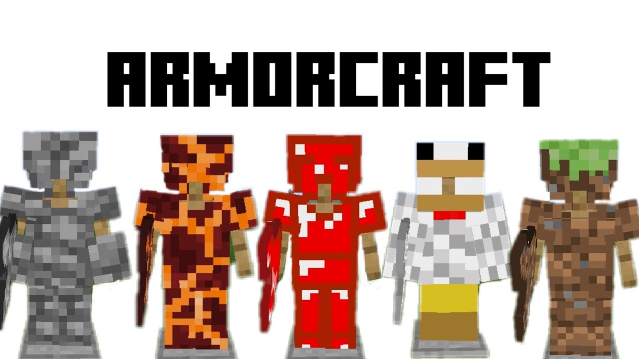 👍ARMOR CRAFT addon para minecraft P.E - YouTube