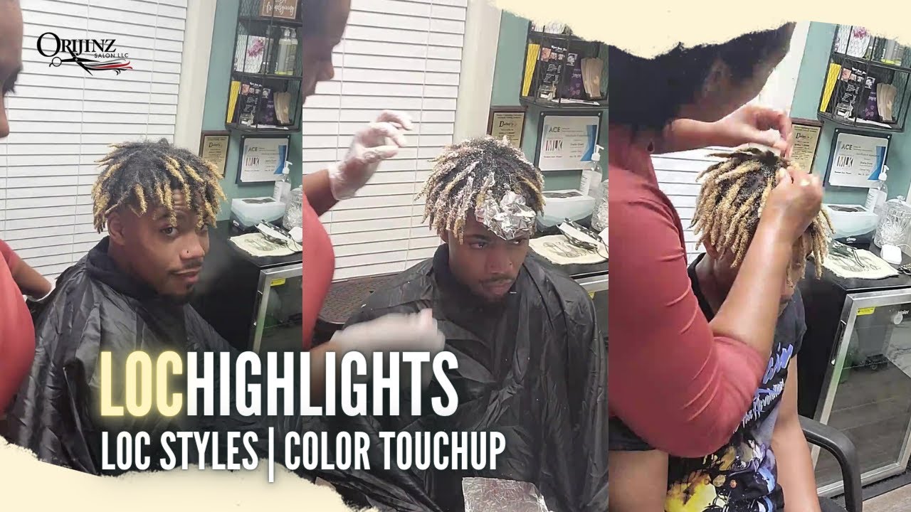 Loc Highlights | Colored Tips Touchup - YouTube