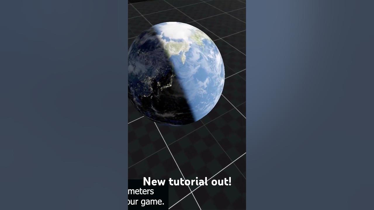 Earth shader with day-night transition. Quick tutorial for Godot 4. #godot #space #shader # ...