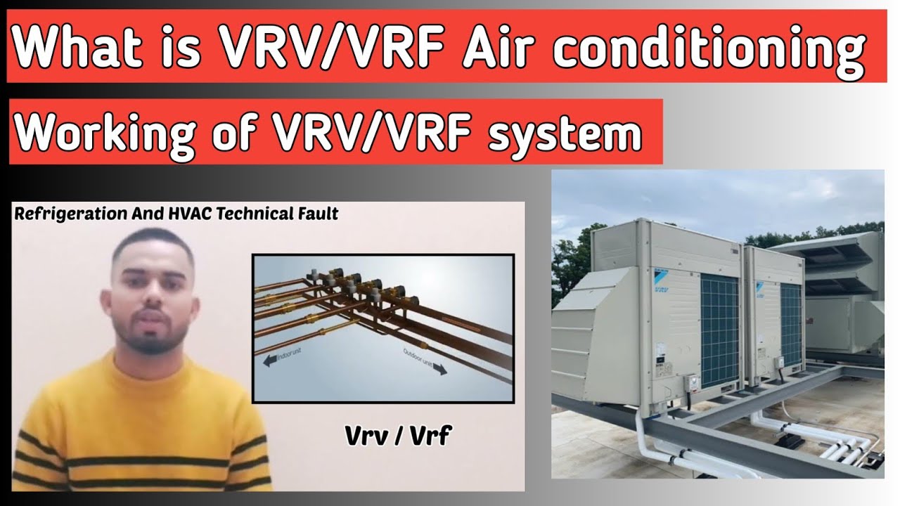 What is VRV VRF air conditioning system |Basic VRV VRF | Working of VRV ...