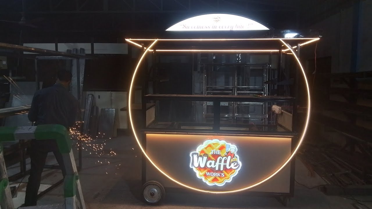 WAFFLE PUSH CART MANUFACTURER COIMBATORE 9361216546 - YouTube