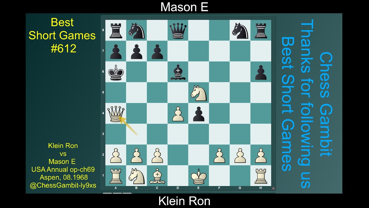 Klein Ron vs Mason E #Best Short Games #612 - YouTube