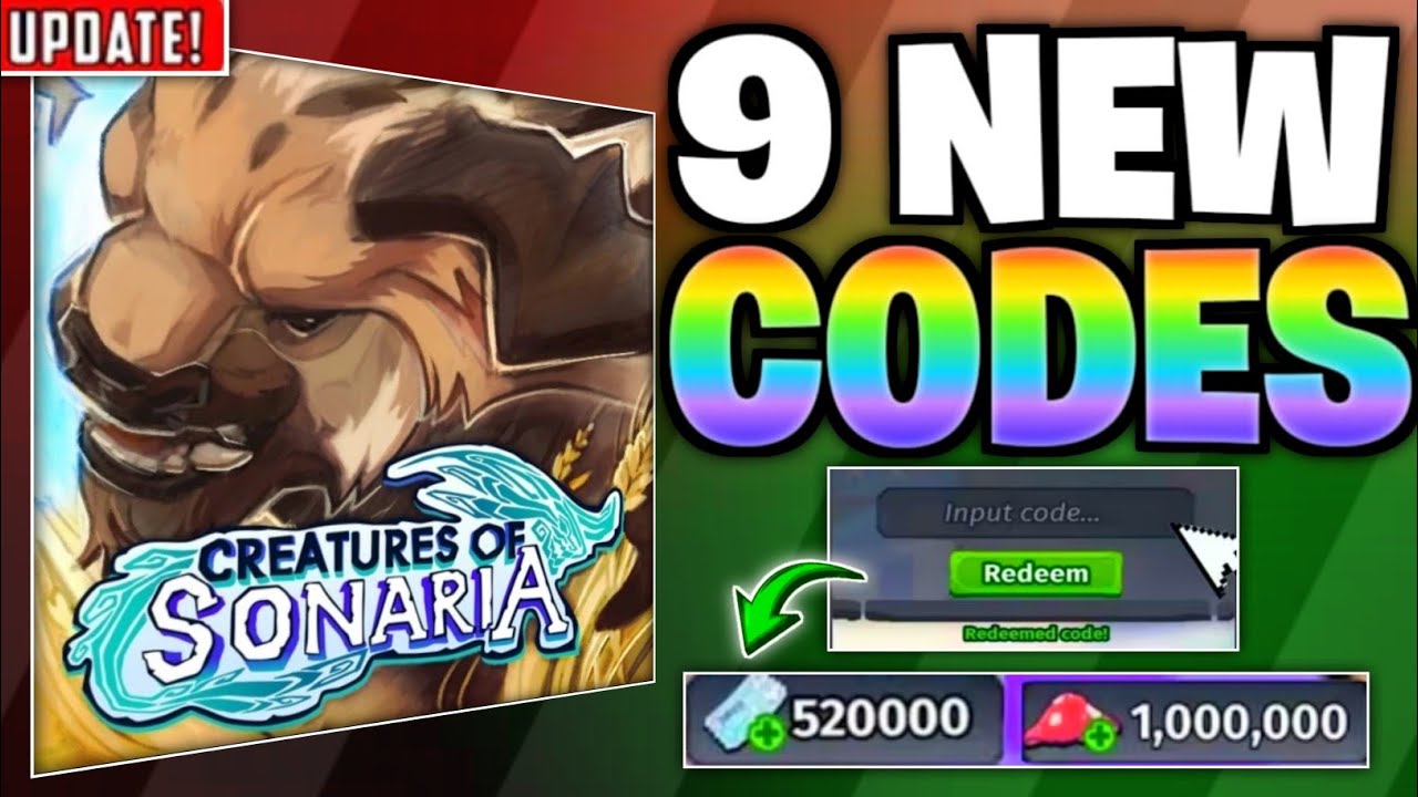 Survive Kaiju Animals⚠️ CREATURES OF SONARIA CODES 2025 - ROBLOX ...